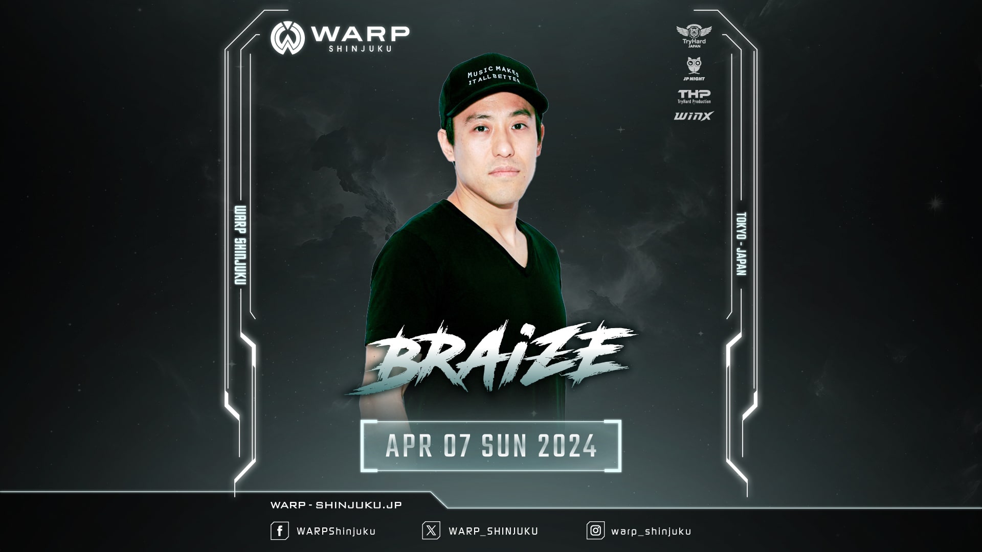 BRAiZE ｜ NightClub WARP SHINJUKU | ワープ新宿 Official Site
