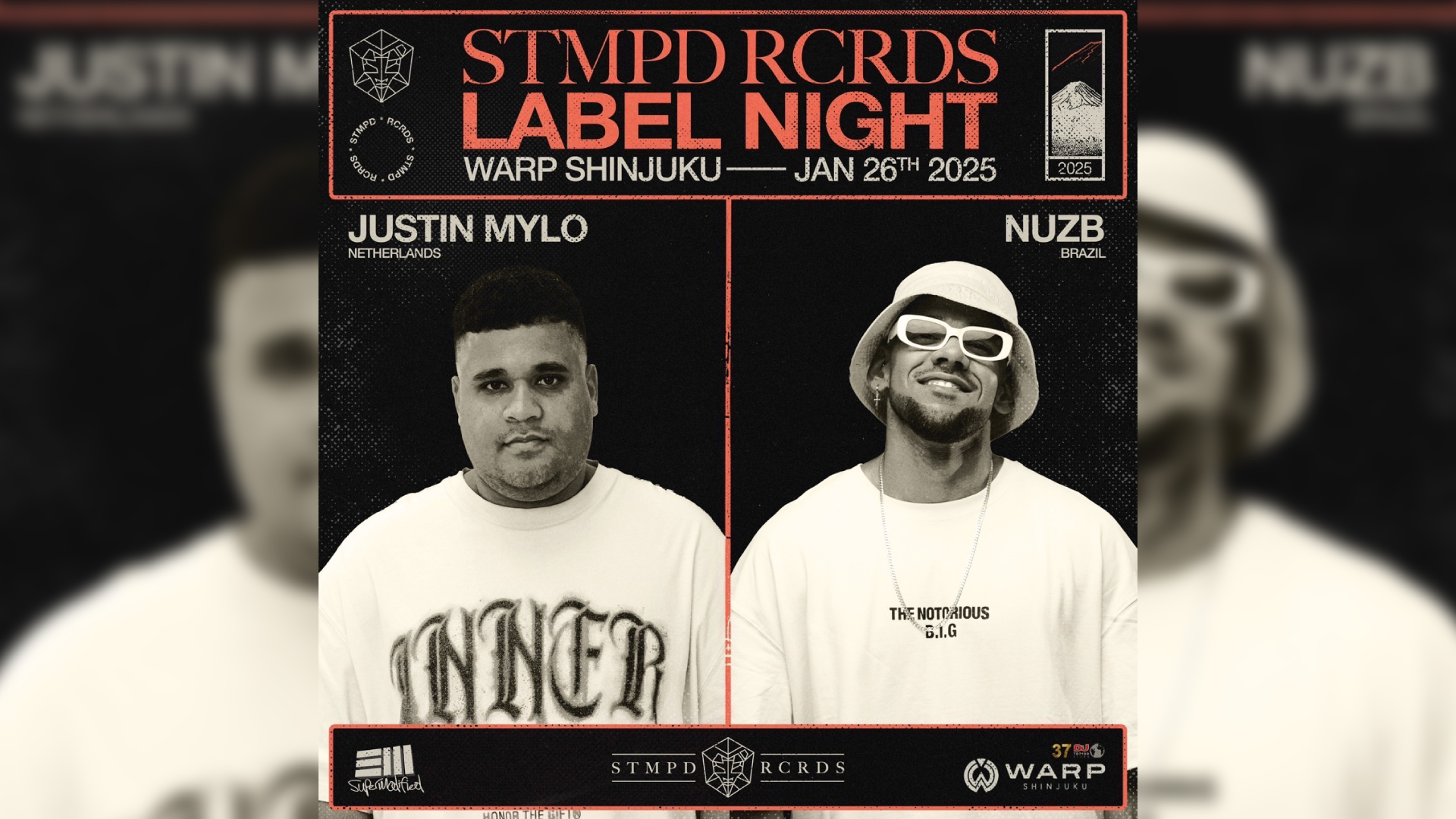 STMPD (JUSTIN MYLO / NUZB ) ｜ NightClub WARP SHINJUKU | ワープ新宿 Official Site