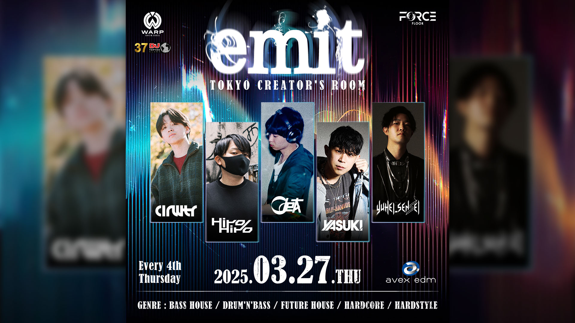 emit ｜ NightClub WARP SHINJUKU | ワープ新宿 Official Site